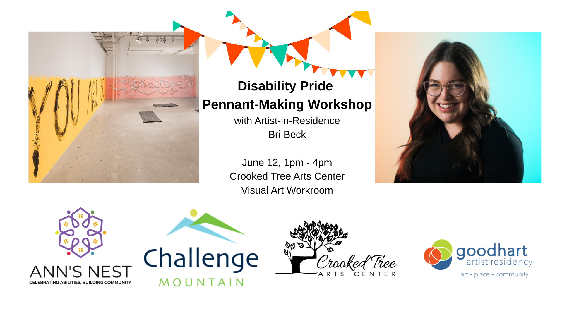 Disability Pride Pennant-Making Workshop with Bri Beck - Petoskey Area