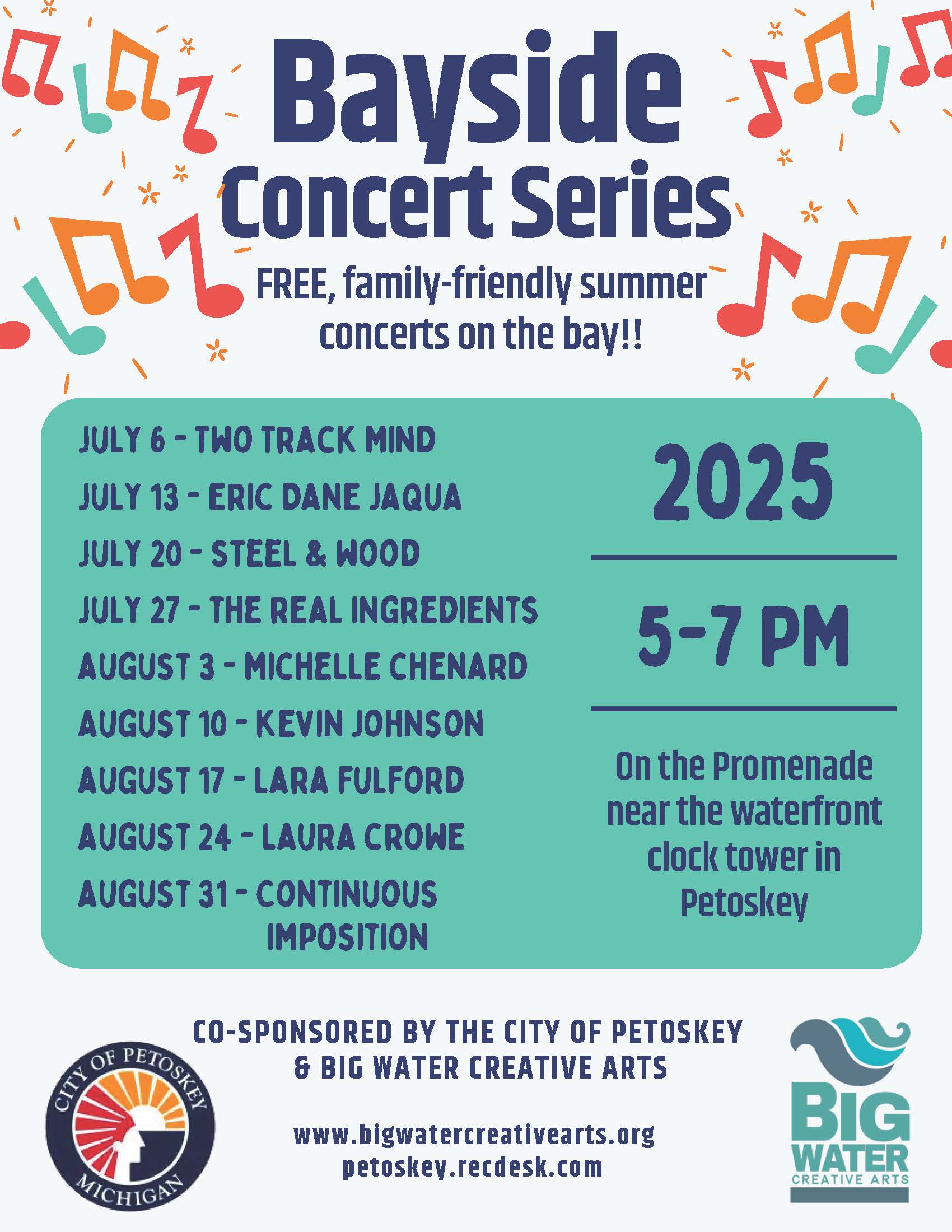 Petoskey's Bayside Music Series 2025 - Petoskey Area
