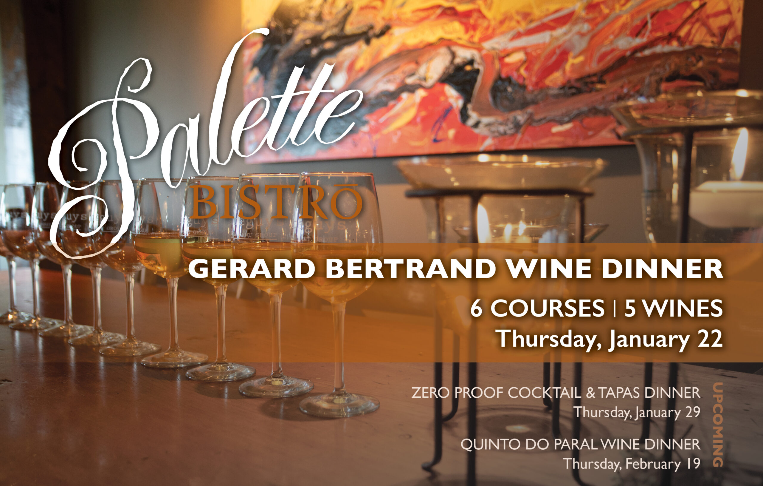 Gerard Bertrand Wine Dinner at Palette Bistro - Petoskey Area